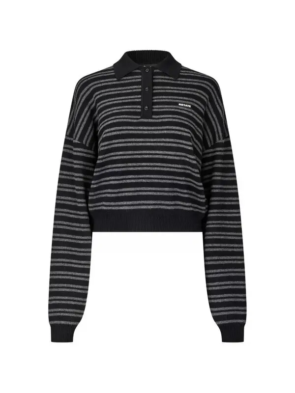 ROTATE BY BIRGER CHRISTENSEN Striped Slinky Sweater