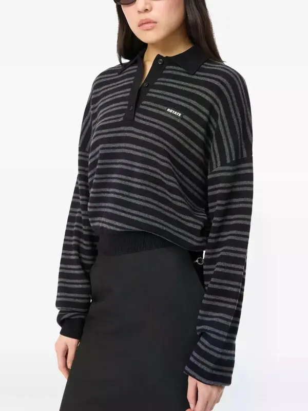 ROTATE BY BIRGER CHRISTENSEN Striped Slinky Sweater