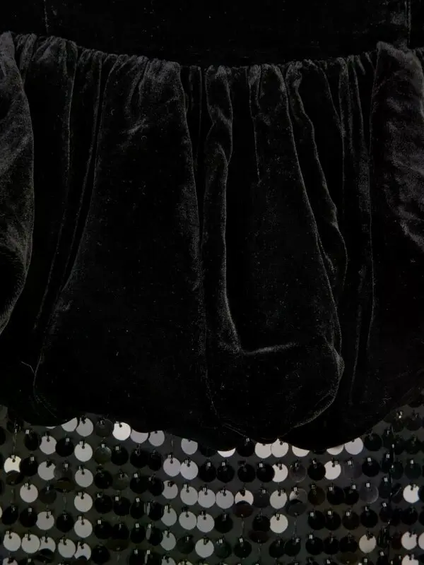 ROTATE BY BIRGER CHRISTENSEN Sequins Maxi Peplum Dress