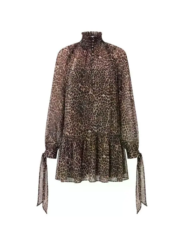 NICHOLAS Leopard-print Mini Dress