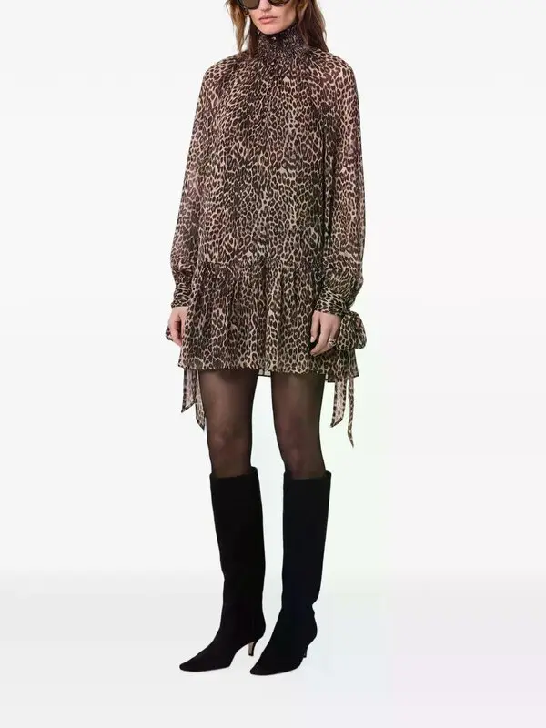NICHOLAS Leopard-print Mini Dress