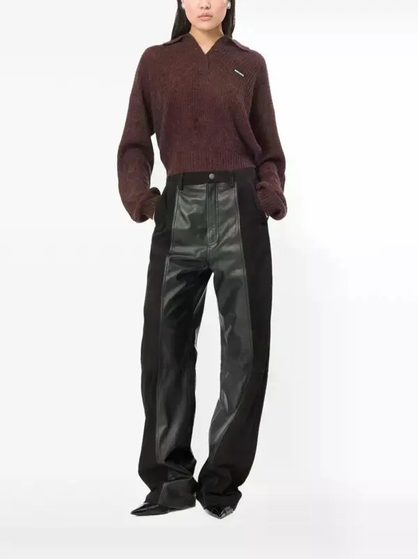 ROTATE BY BIRGER CHRISTENSEN Fluffy Knit Polo