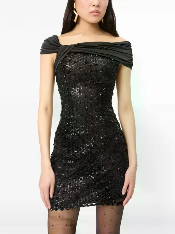 ROTATE BY BIRGER CHRISTENSEN Sequin-embellished Mini Dress