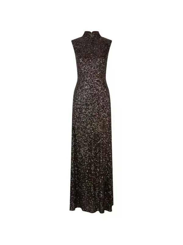 ROTATE BY BIRGER CHRISTENSEN Sequins Flared Maxi Dress