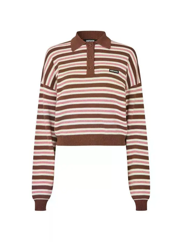 ROTATE BY BIRGER CHRISTENSEN Slinky Knit Polo