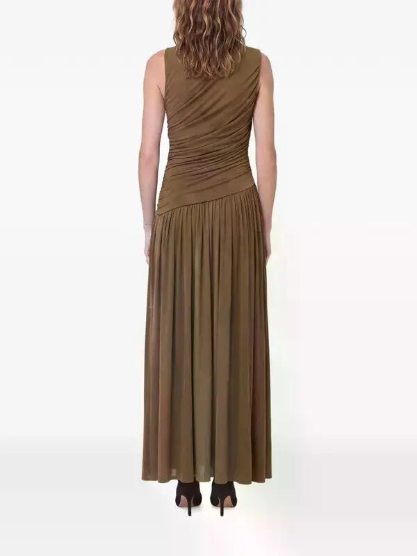 NICHOLAS Ruched Sleeveless Maxi Dress
