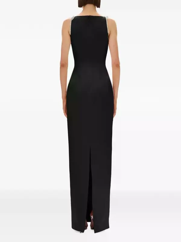 Rachel Gilbert Oryx Column Crystal-embellished Maxi Dress
