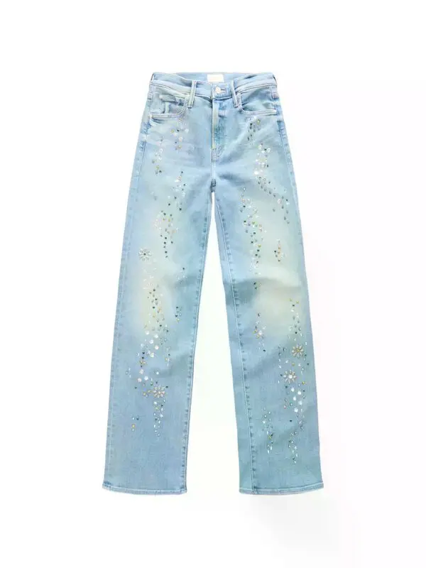 MOTHER The Kick It Crystal-embellished Jeans