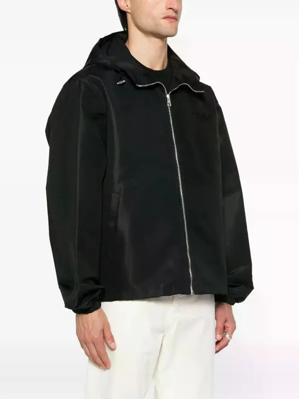 Givenchy Windbreaker In Polyfaille With Stamp Embroidery