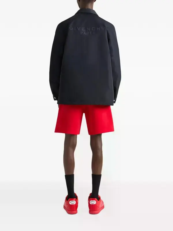 Givenchy Couture Seam Bermuda Shorts In Scuba With Gros Grain