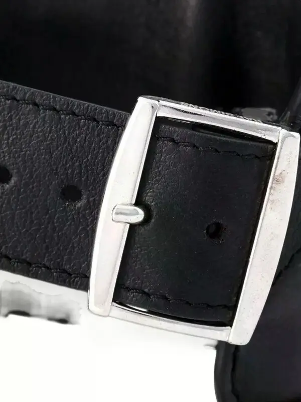 Raf Simons Leather-cuff Zip-detail Bracelet