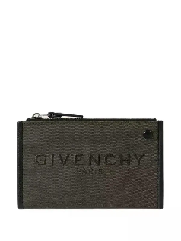 Givenchy Cargo Zipped Card Holder In Canvas