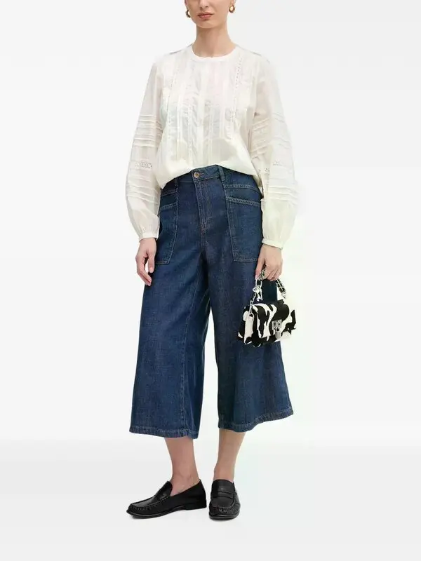 MOS MOSH Lace Panelled Shirt