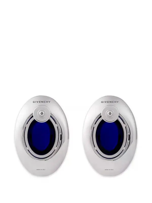 Givenchy Sculpted Gem Earrings In Metal And Resin