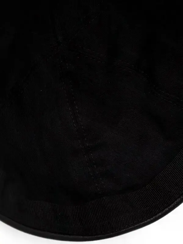 Moschino Logo-patch Leather Beanie Hat