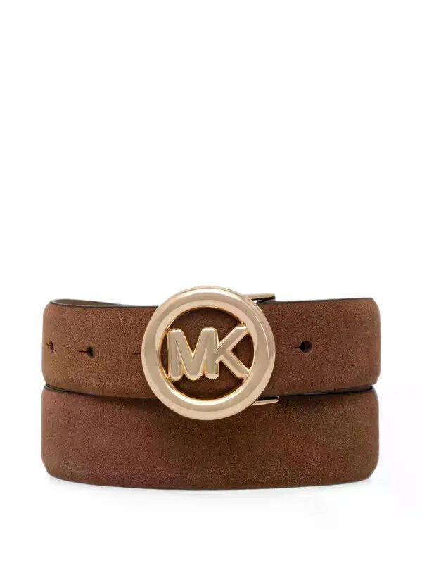 Michael Kors Logo-plaque Suede Belt