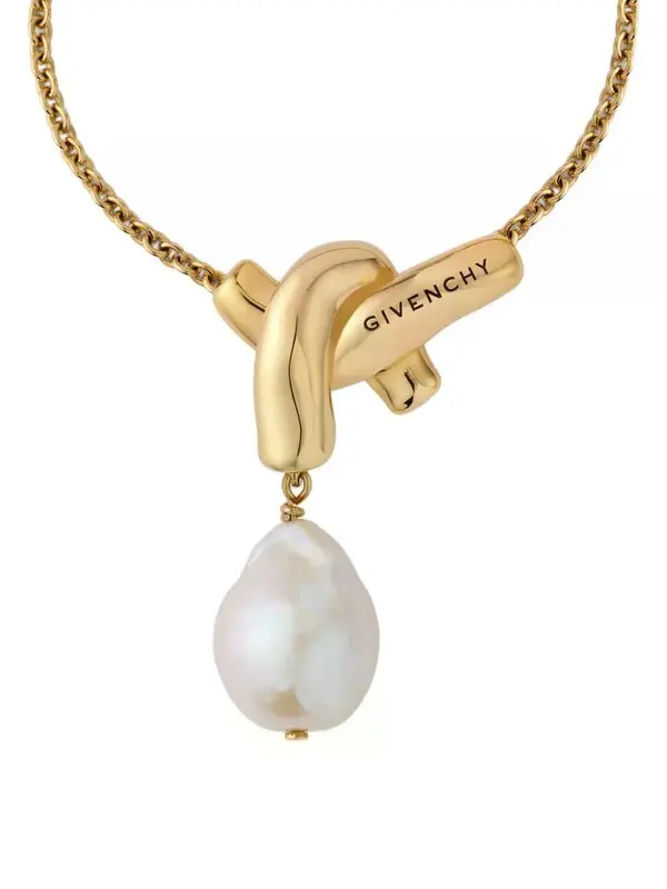 Givenchy Chain Link Bracelet In Metal And Pearl