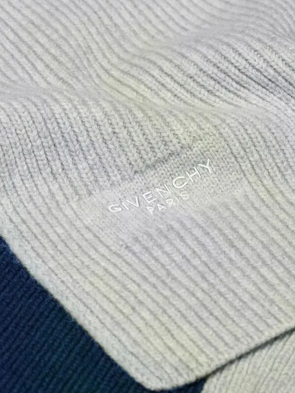 Givenchy Bicolor Scarf In Wool And Cashmere