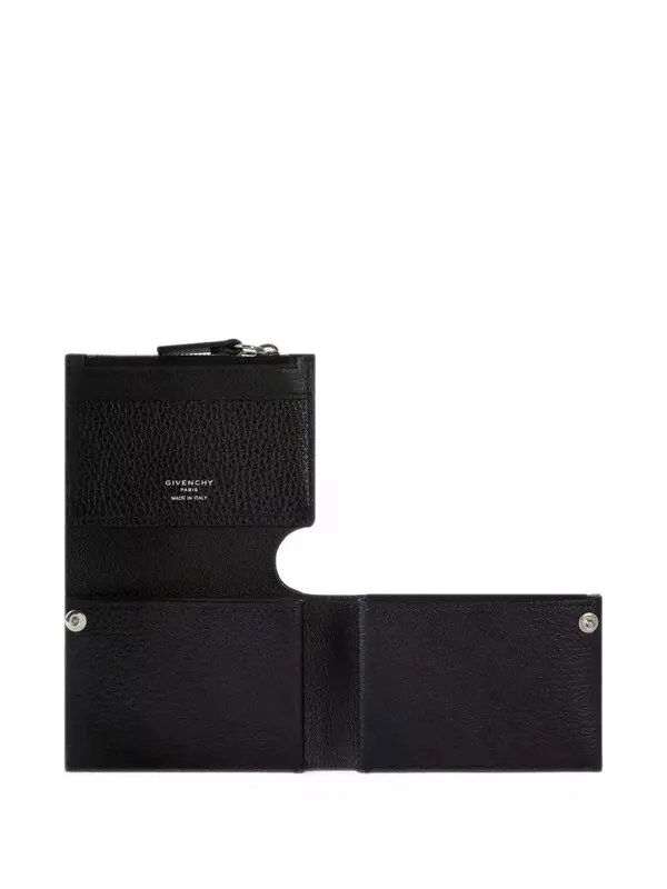 Givenchy Fold Wallet In Grained Leather