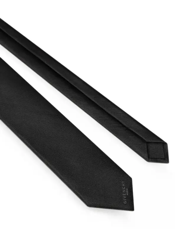 Givenchy Tie In Silk Gros Grain - Black