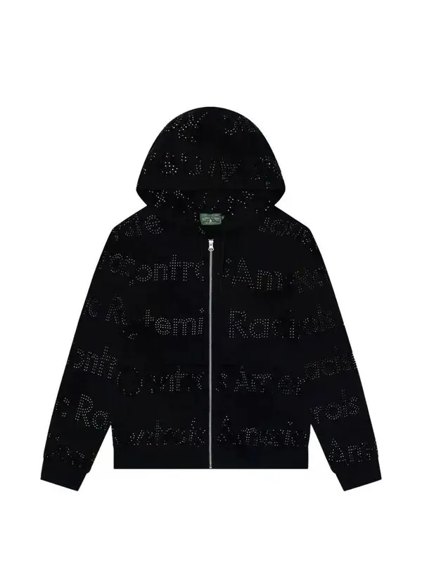 DENIM TEARS Srca Rhinestone-embellished Hoodie - Black