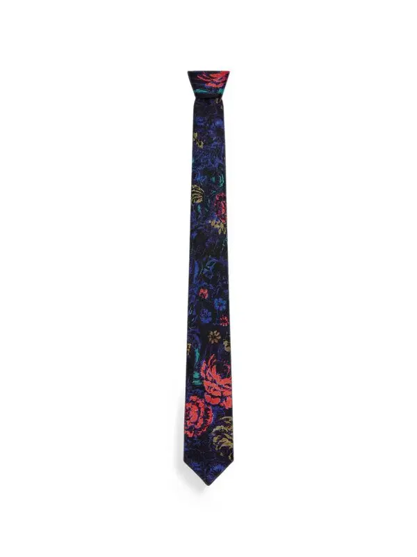Givenchy Tie In Silk With Floral Print