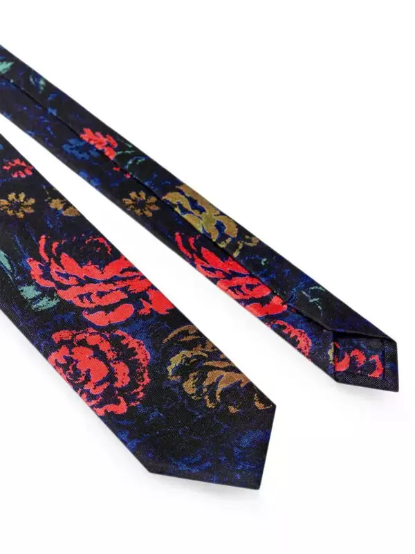Givenchy Tie In Silk With Floral Print