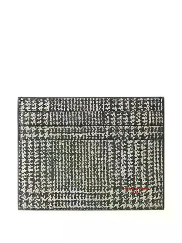 Givenchy Card Holder In Houndstooth Effect Leather