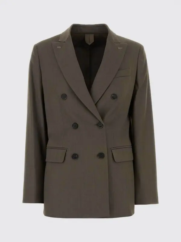 Max Mara Double-breasted Blazer In Pure Virgin Wool With Four-button Closure