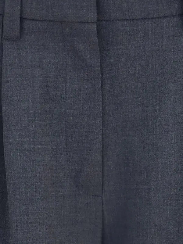 Brunello Cucinelli High-waisted Pleated Wool-blend Palazzo Pants
