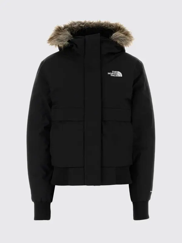 The North Face Arctic Cropped Down Jacket With Shearling Hood And Dryvent Technology
