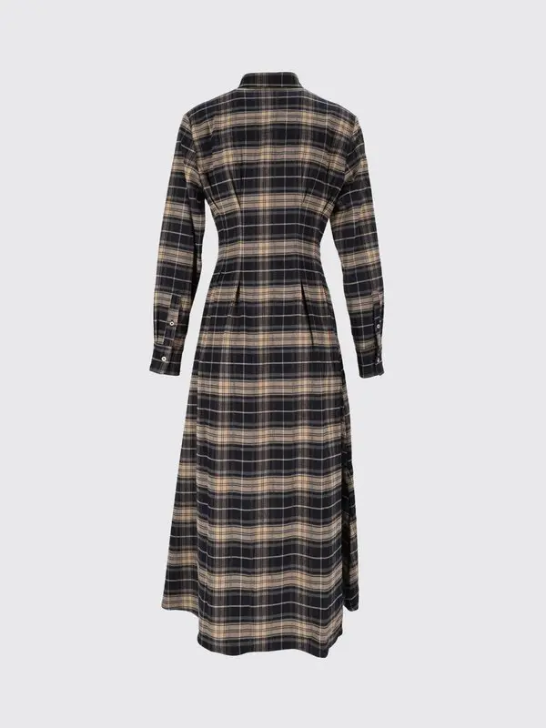 MC2 SAINT BARTH Midi Shirtdress In Viscose Blend With Classic Collar
