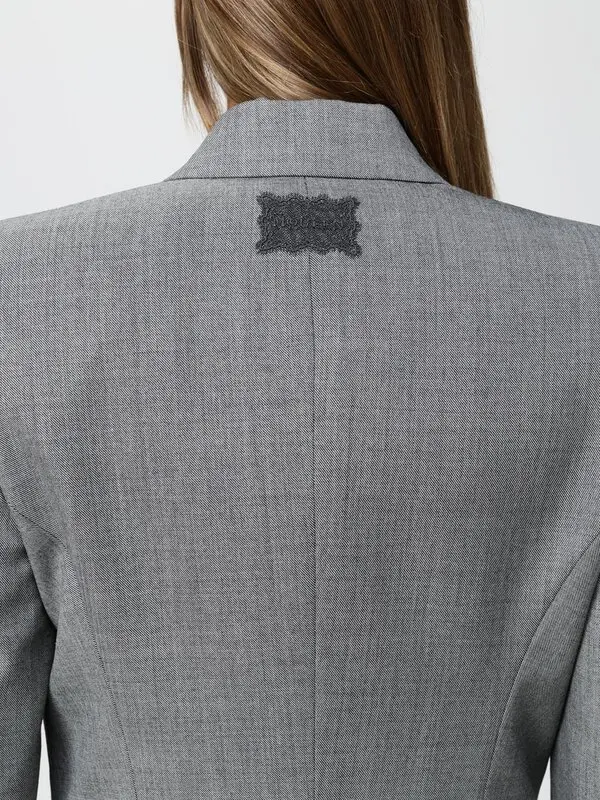 Alexander McQueen Single-breasted Short Viscose Blazer With Peak Lapels - Black