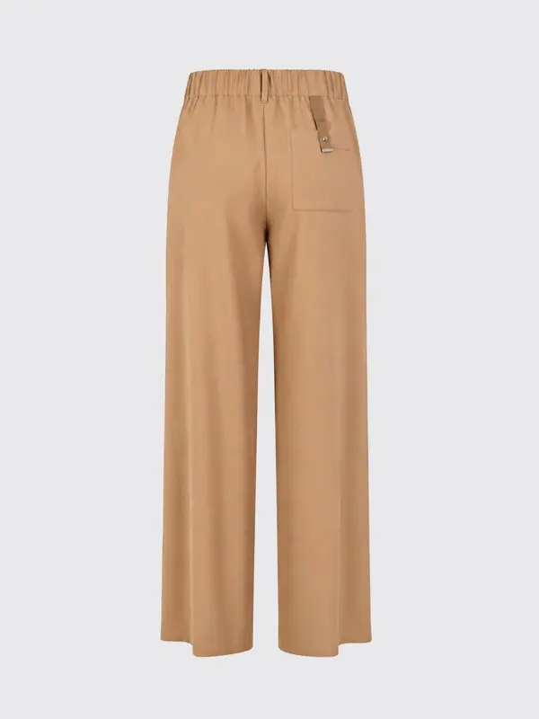 Herno High-waisted Technical Fabric Palazzo Pants With Pleats
