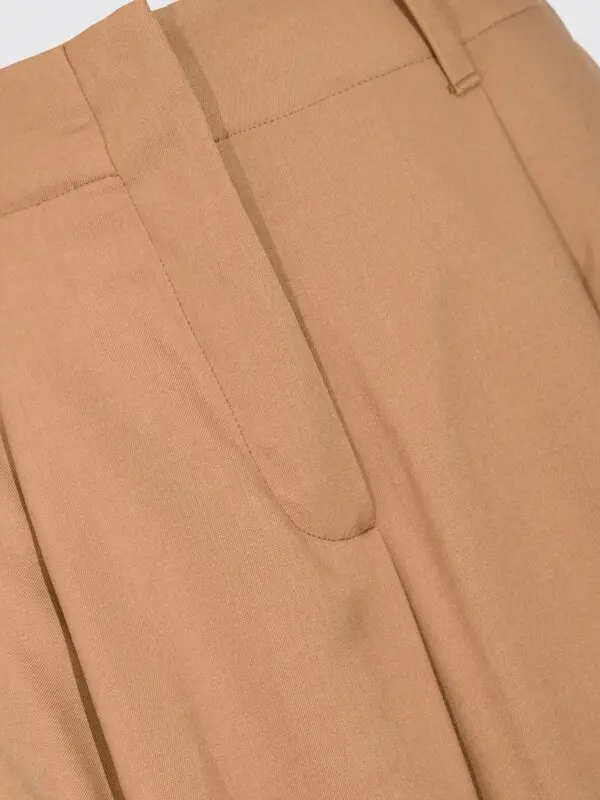 Herno High-waisted Technical Fabric Palazzo Pants With Pleats