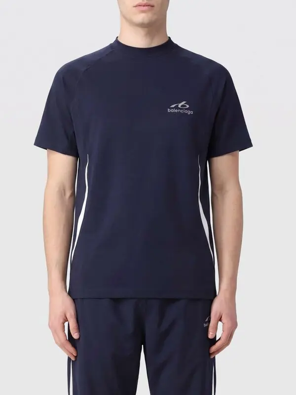 Balenciaga Slim Fit Polyamide T-shirt With Contrast Logo