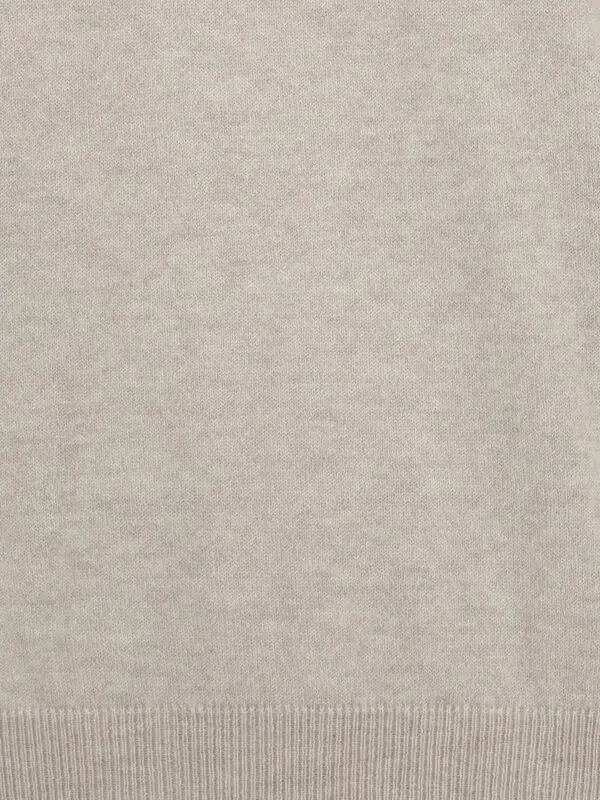 Brunello Cucinelli Dropped Shoulder Pure Cashmere Sweater