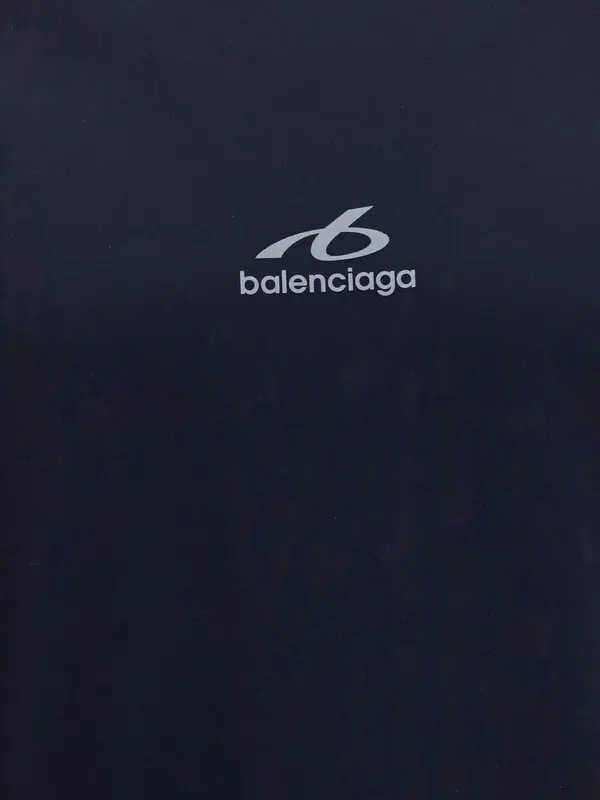 Balenciaga Slim Fit Stretch Polyamide T-shirt With Contrast Logo