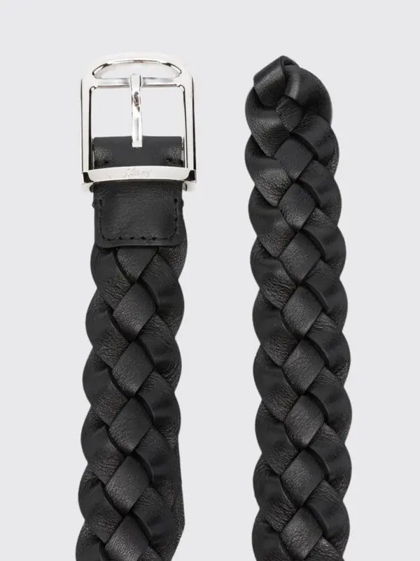 Brioni Adjustable Woven Calfskin Belt With Pin Buckle