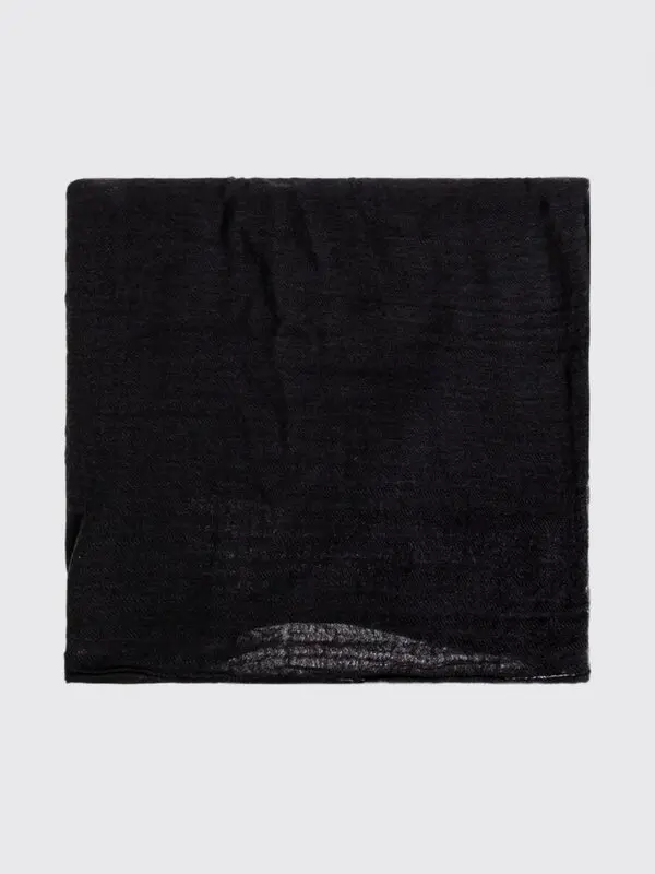 Rick Owens Wool And Cashmere Blend Scarf With Fringed Edges