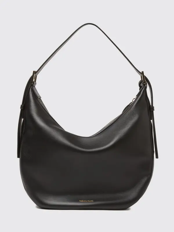 Fabiana Filippi Nappa Hobo Bag - Black