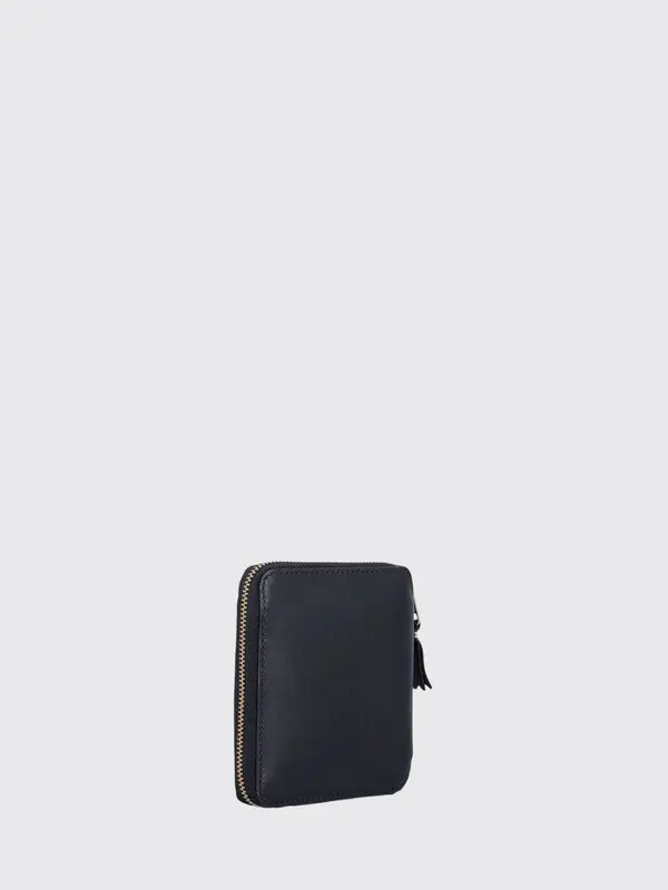 Comme Des Garçons Leather Wallet With Zip And Internal Compartments