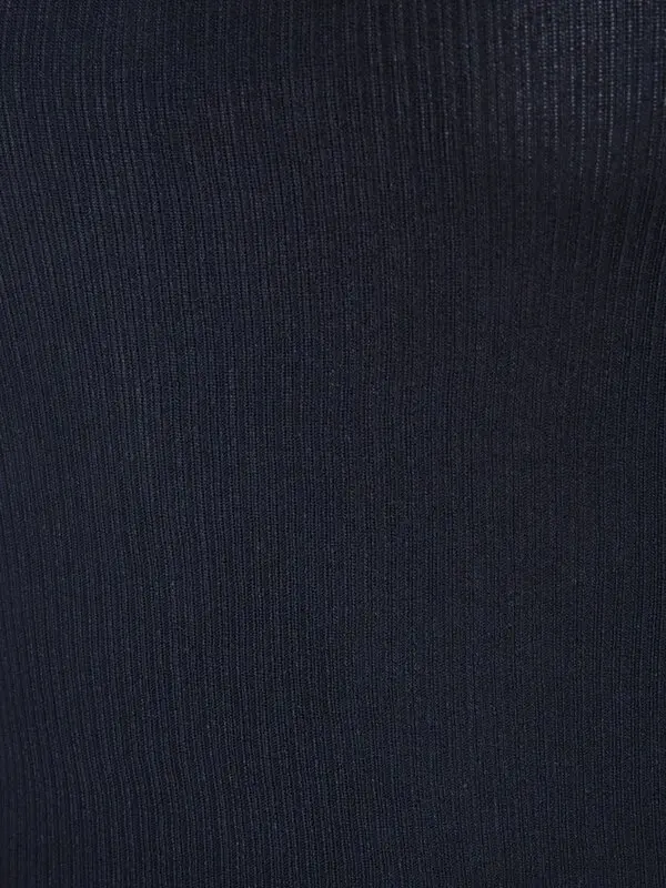 Elisabetta Franchi Slim Fit Ribbed Jersey Off-the-shoulder Top