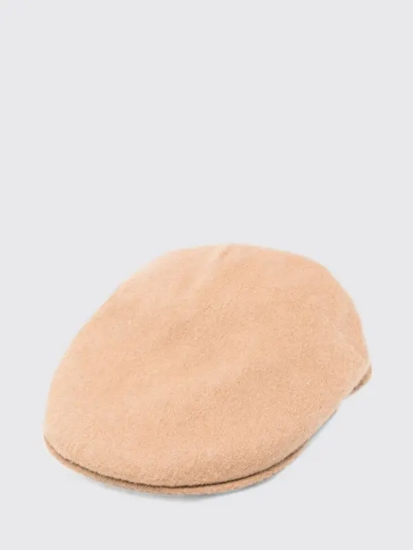 Borsalino Hair Beret With A Logo Plaque