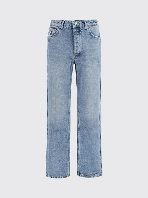 REPRESENT Mid-rise Wide Leg Jeans In Cotton Denim