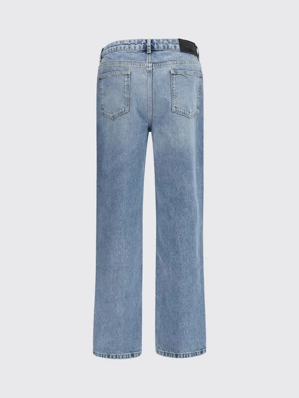 REPRESENT Mid-rise Wide Leg Jeans In Cotton Denim