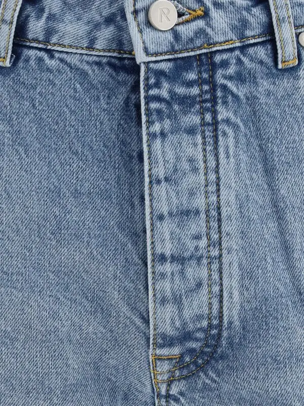 REPRESENT Mid-rise Wide Leg Jeans In Cotton Denim