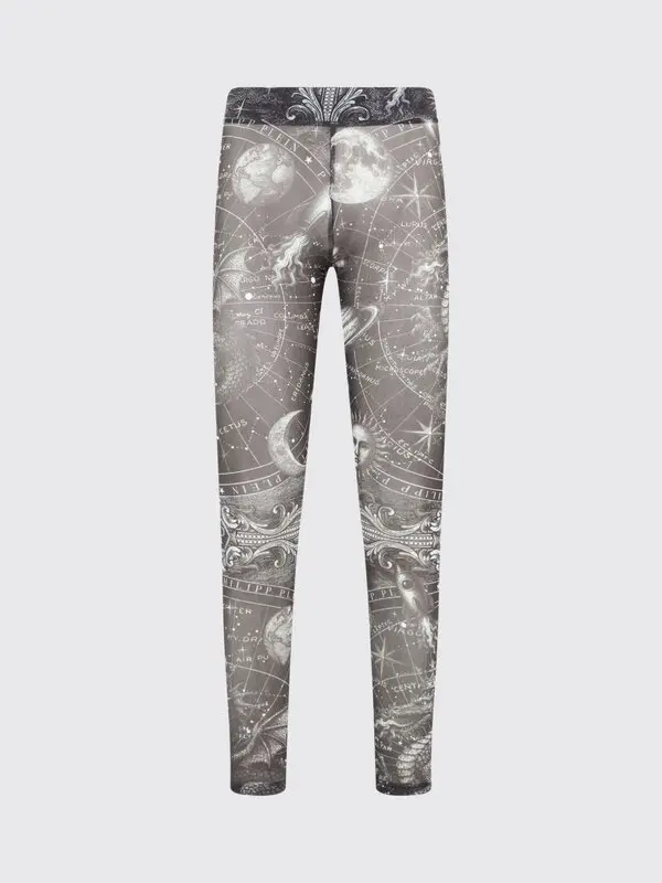 Philipp Plein High-waisted Skinny Leggings In Jersey With A Graphic Print