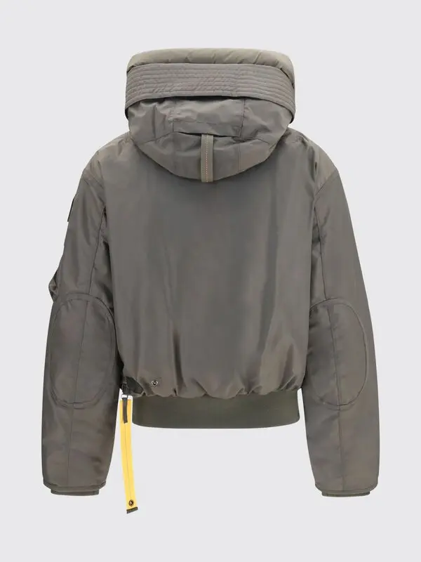 PARAJUMPERS Gobi Recycled Nylon Bomber Jacket With Hood And Hook - Olive