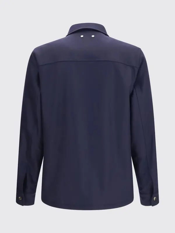 Jacob Cohen Wool Shirt Jacket With Patch Pockets And Buttons